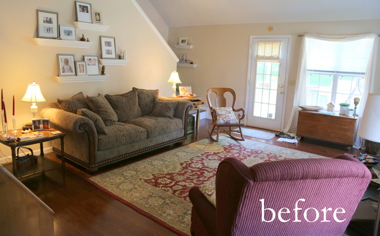 Updating a Dated Sofa - Home Staging Trick from The Decorologist