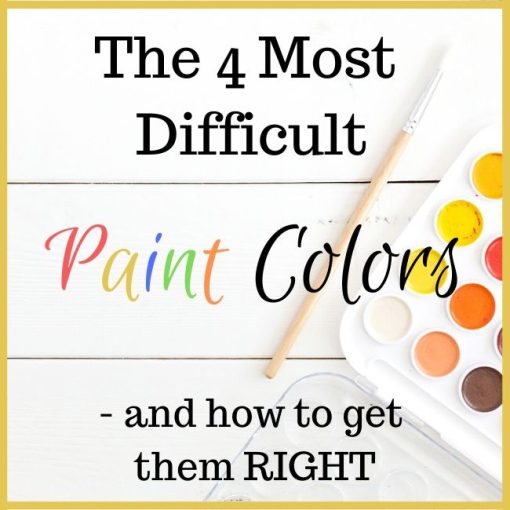 The 4 Most Difficult Paint Colors - and How to Get Them RIGHT - The ...
